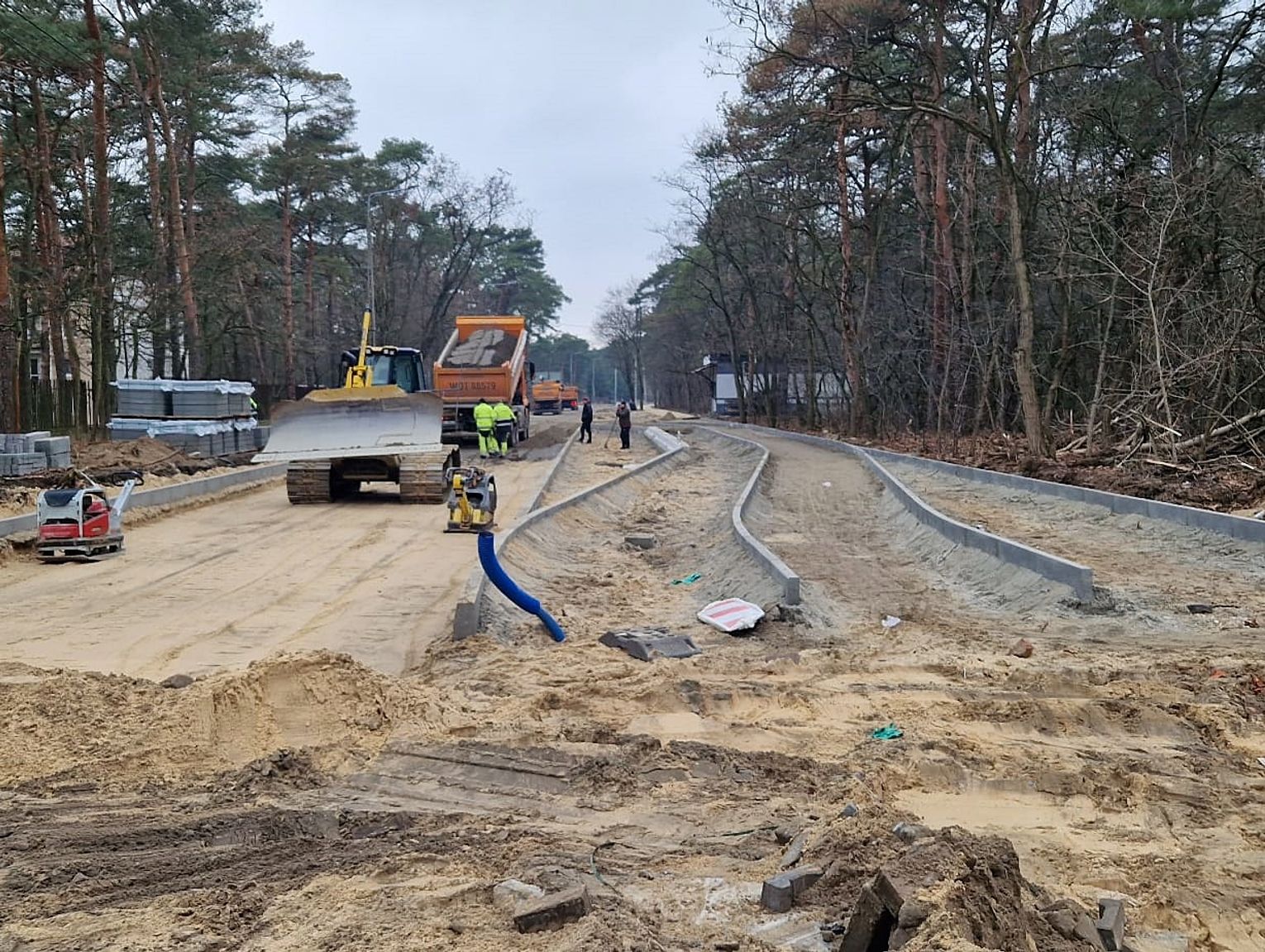 Kiedy zakończy się remont ul. Reymonta w Otwocku? Zajrzeliśmy na plac budowy