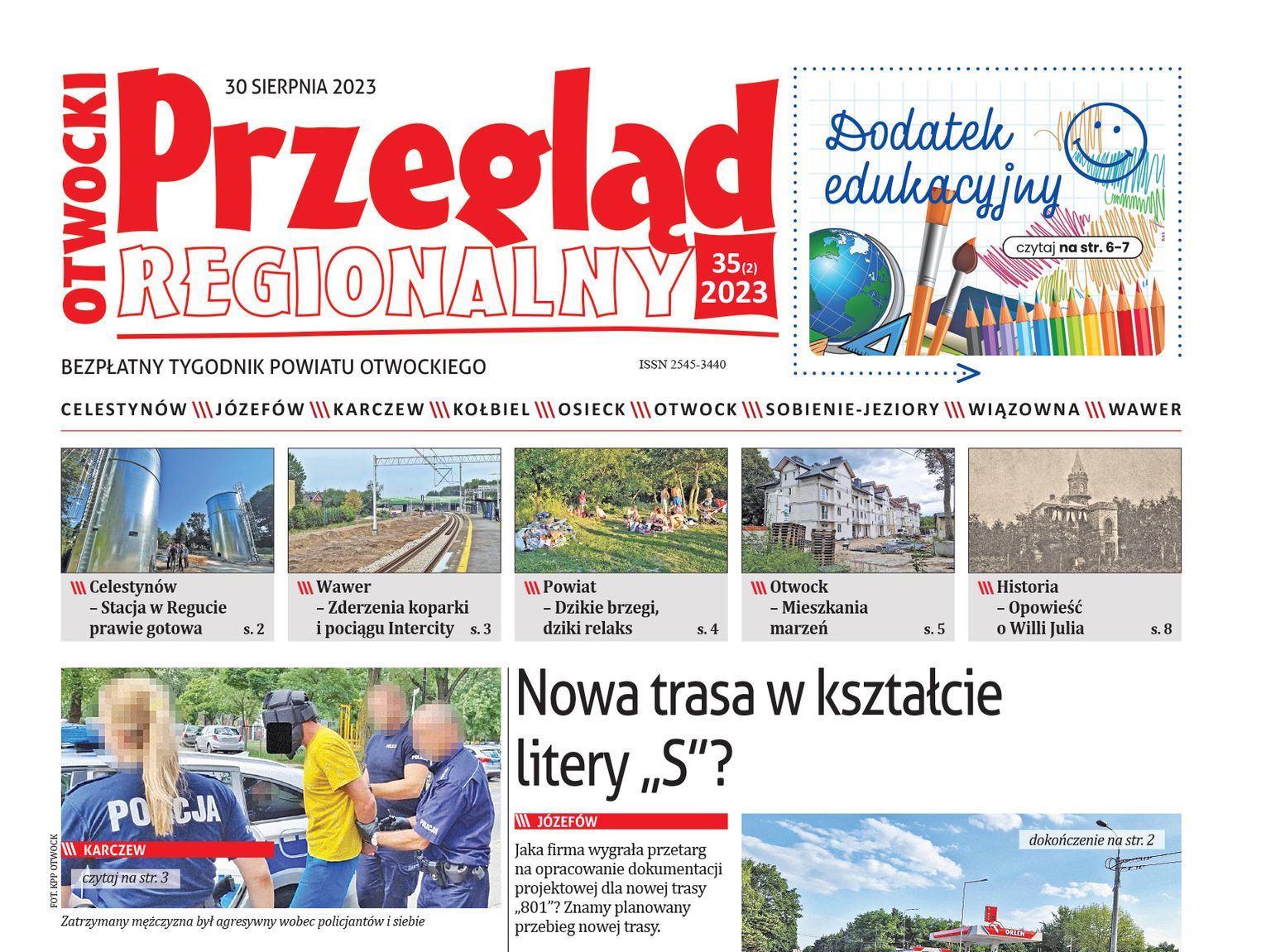 Otwocki Przegląd Regionalny, wydanie 35, gazeta lokalna Otwock